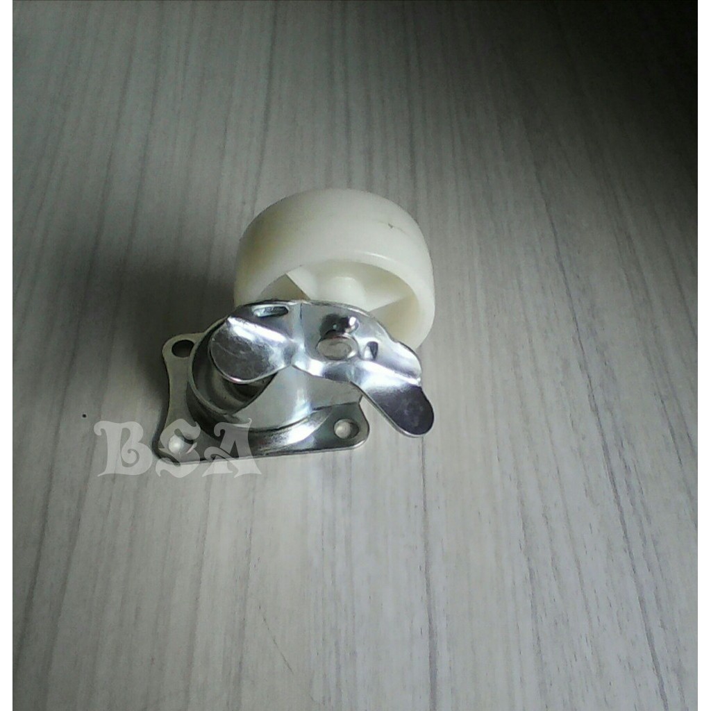 Jual Roda etalase / furniture / rak / meja plat nylon diameter 2" rem ...