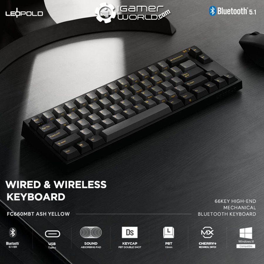 Jual Leopold FC660MBT Ash Yellow 65% Bluetooth Mechanical Gaming ...