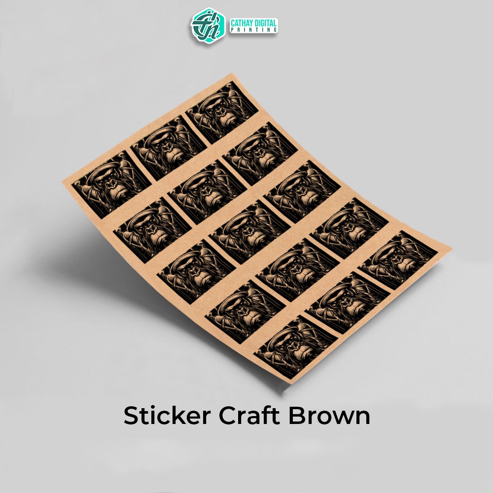 Jual Stiker Kertas Premium Waterproof (Craft Brown) A3+ | Shopee Indonesia