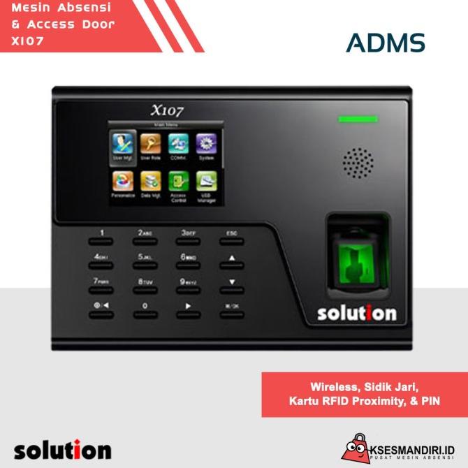 Jual Mesin Absensi Fingerprint Akses Pintu Solution X107 | Shopee Indonesia