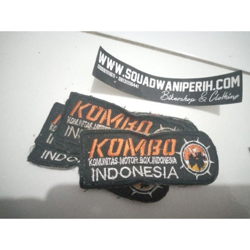 Jual bordir kombo komunitas motor box indonesia harga satuan yah ...