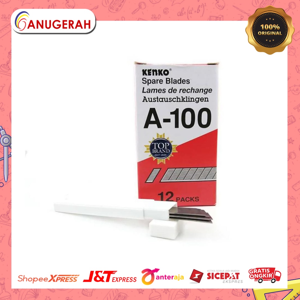 Jual KENKO A-100 ISI CUTTER KECIL / REFIL CUTTER | Shopee Indonesia