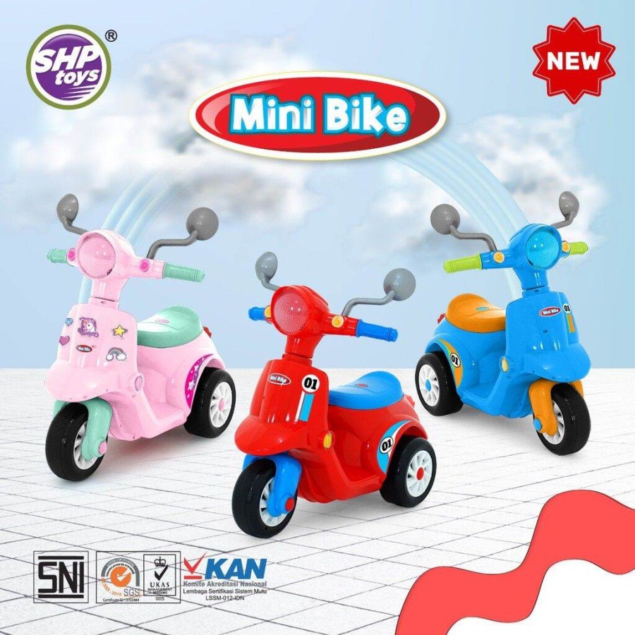 Jual Vespa Anak SHP MB 691 Musik Lampu Mini Bike Sepeda Anak fun bike ...