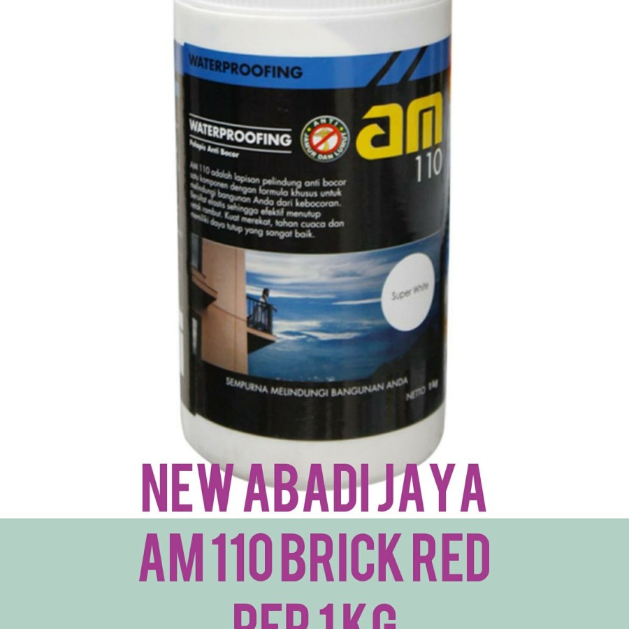 Jual AM 110 Cat Pelapis Anti Bocor Waterproofing Per 1 Kg Brick Red ...