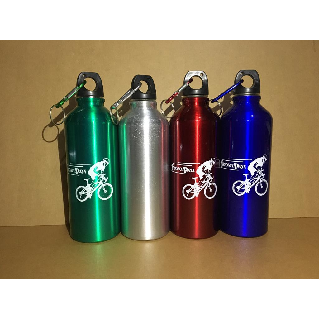 Jual Botol minum camping alumunium plus carabiner/ botol tumbler ...