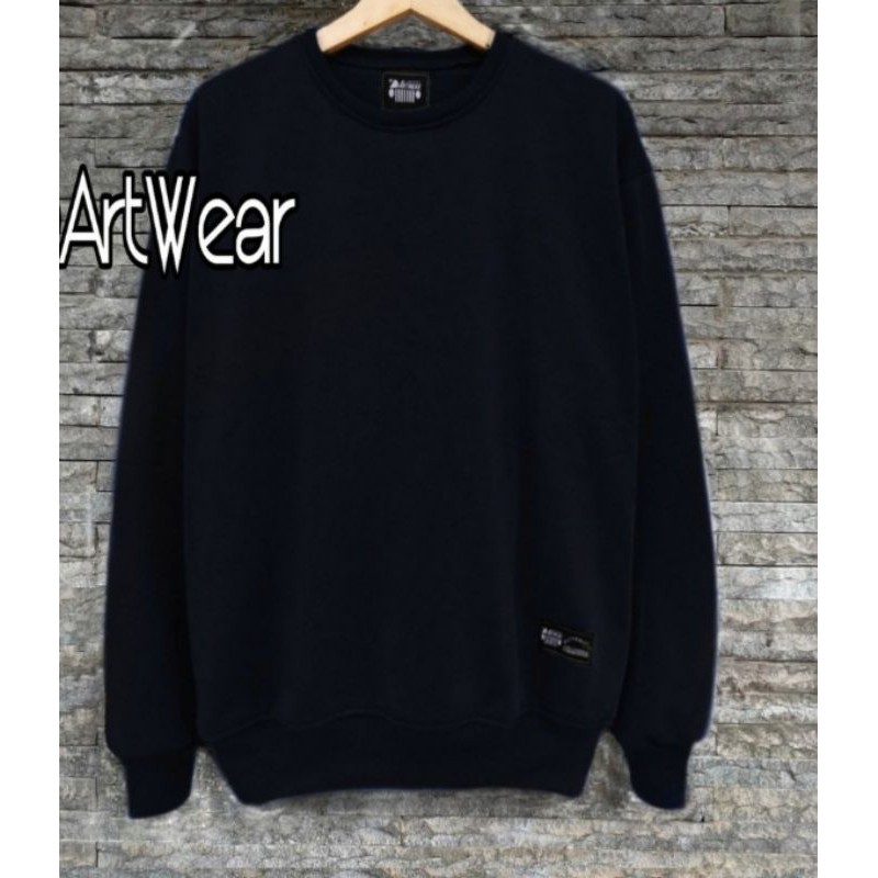 Jual Sweater hitam polos o'neck ( pria atau wanita) | Shopee Indonesia