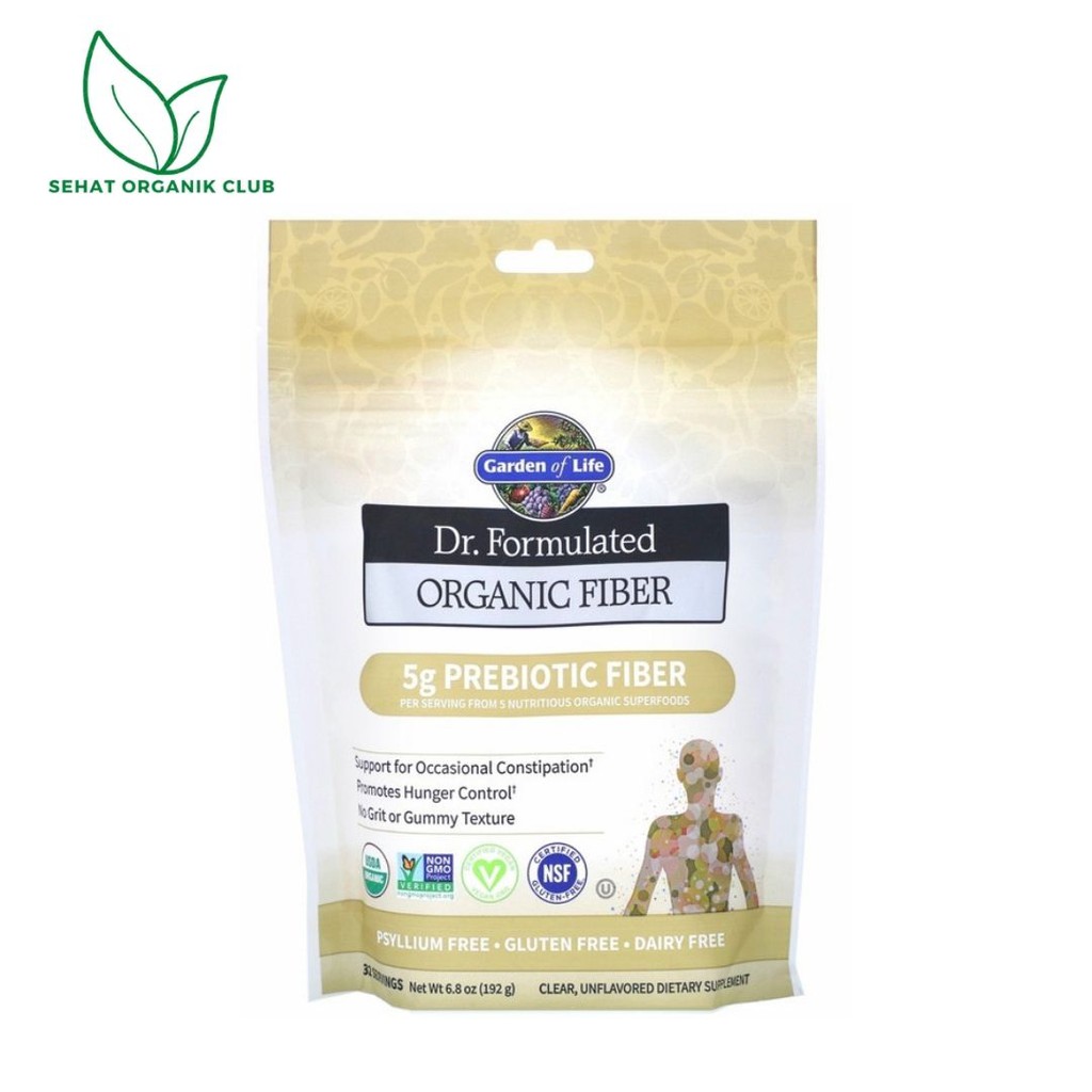 Jual Garden of life Dr. Formulated Organic Fiber Clear Unflavored 192 g ...