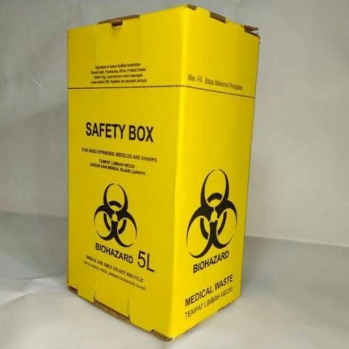 Jual safety box 5 liter tempat sampah medis | Shopee Indonesia