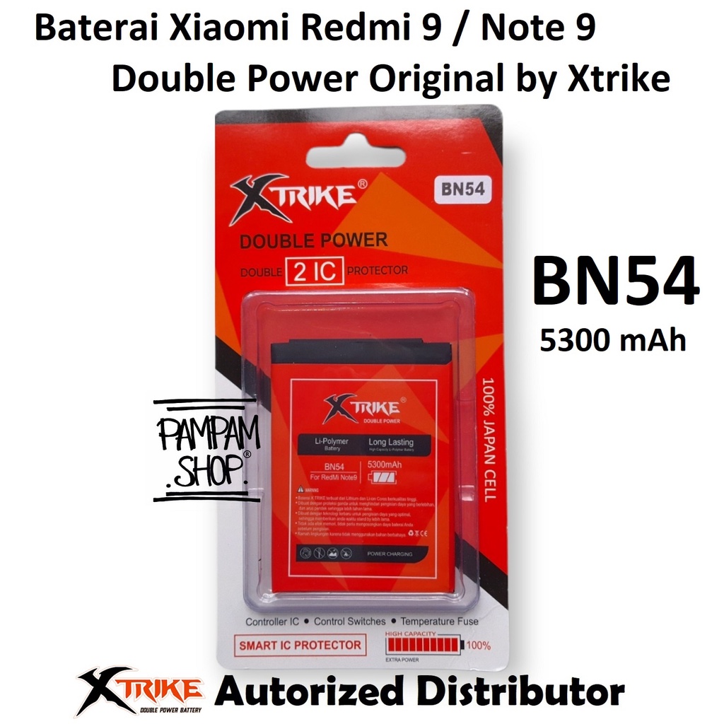 Jual Baterai XTRIKE Double Power Original XiaoMi BN54 Redmi 9 Note 9 ...