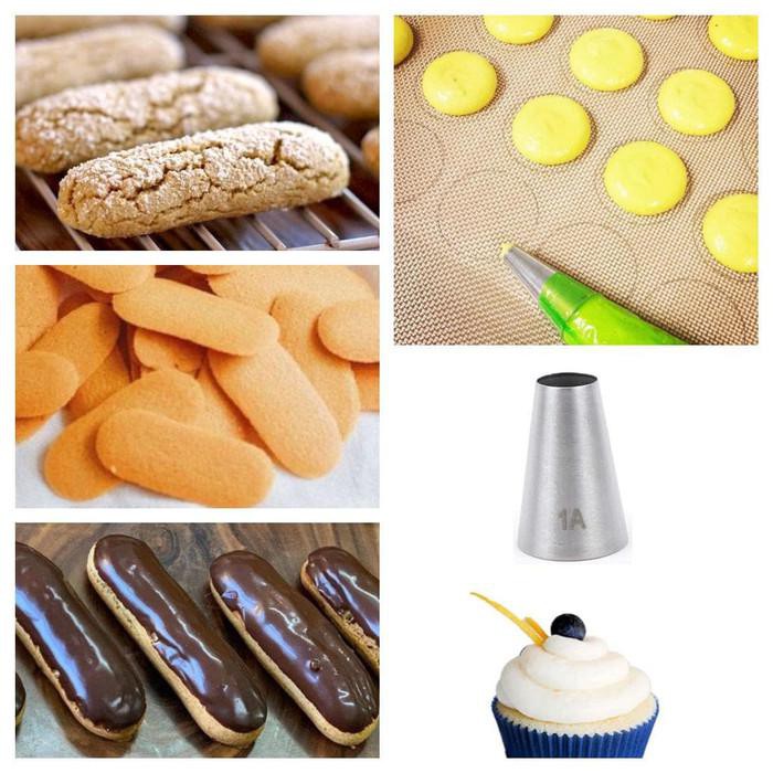 Jual Baking / Spuit Round Bulat No 1A Cetakan Kue Spuit Macaron Eclair ...