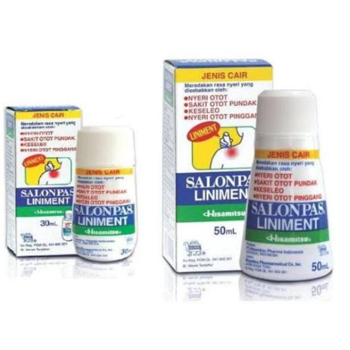 Jual Salonpas Liniment Cair Pereda Nyeri Otot 30mL/50mL Obat Keseleo ...