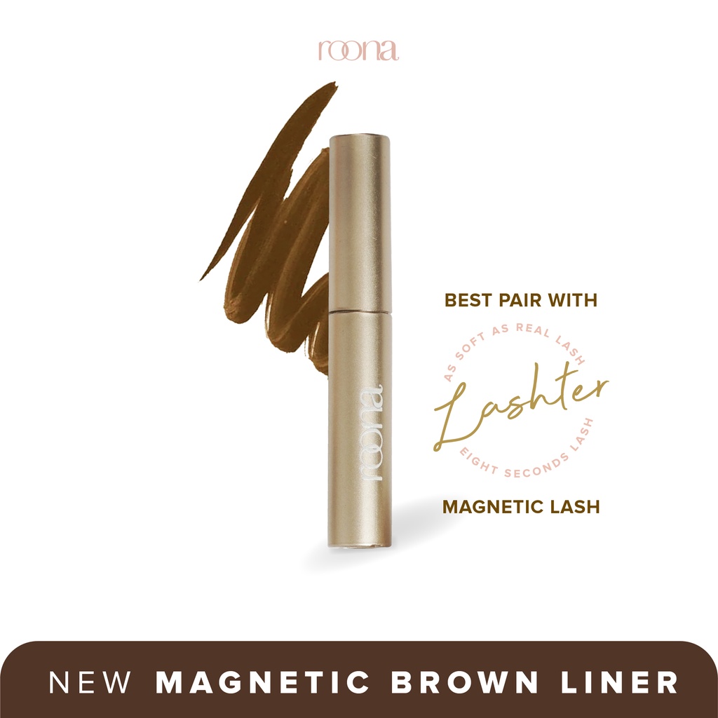 Jual ROONA - Magnetic Eyeliner (Brown) for Lashter - Eyeliner Magnet ...