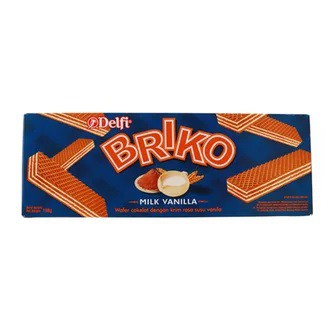 Jual WAFER DELFI BRIKO MILK VANILLA 145 GRAM | Shopee Indonesia