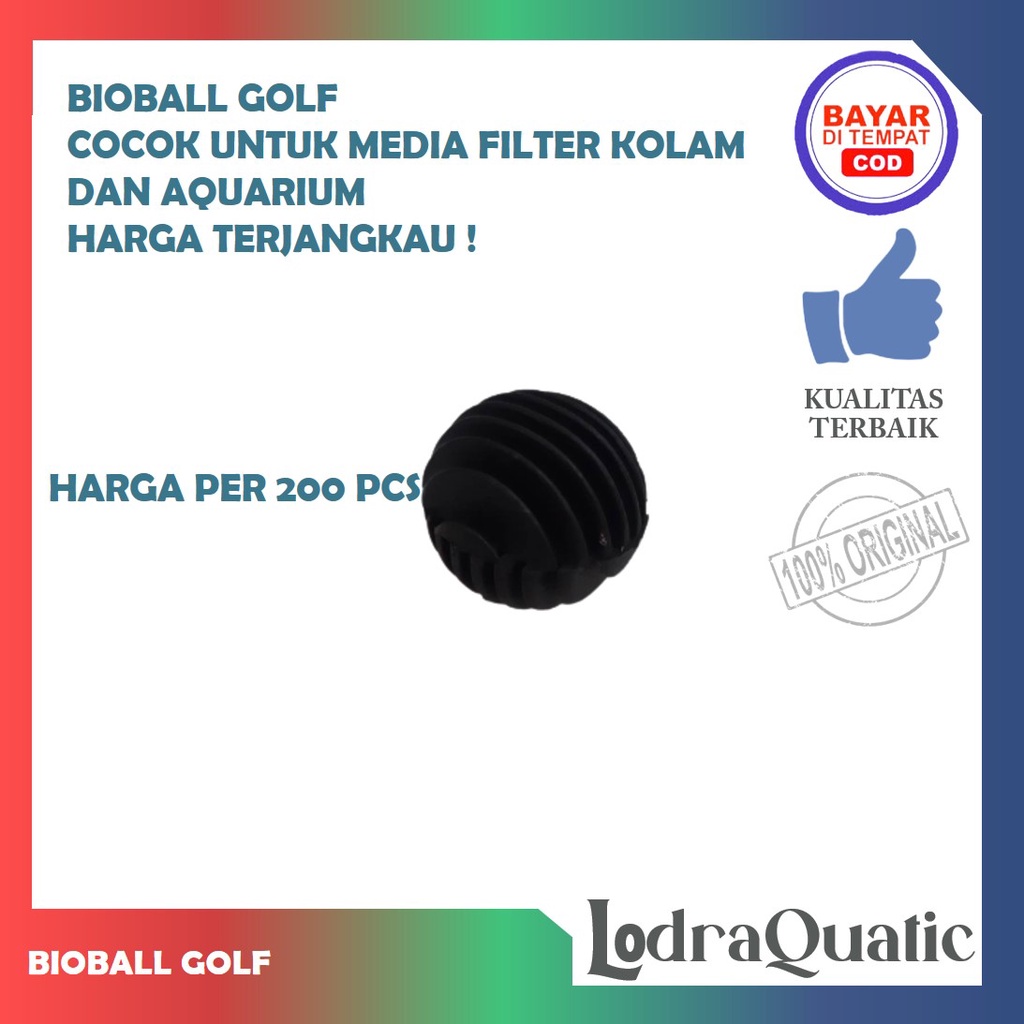 Jual PROMO ! BIO BALL GOLF PER 200 PCS MEDIA FILTER KOLAM MEDIA FILTER ...