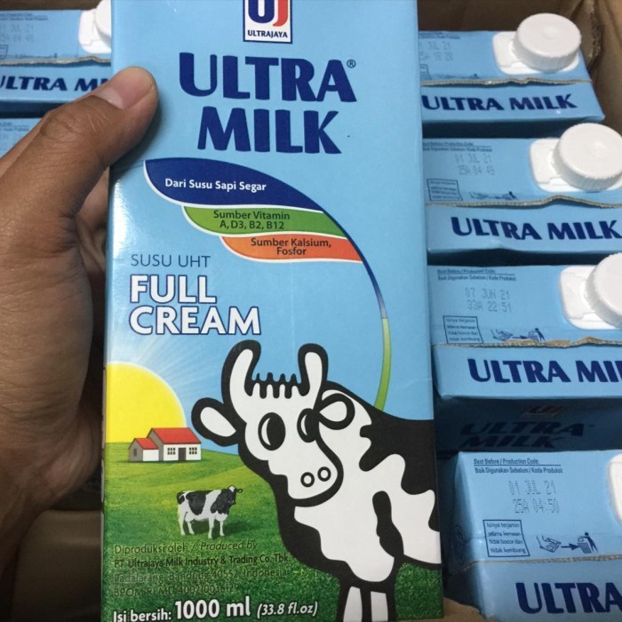 Jual Susu ULTRA MILK Full Cream 1000ml | Susu UHT Full Krim 1liter ...
