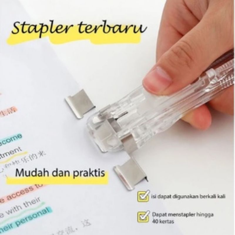 Jual Fastener / binder clip folder kertas kantor kampus otomatis klip ...