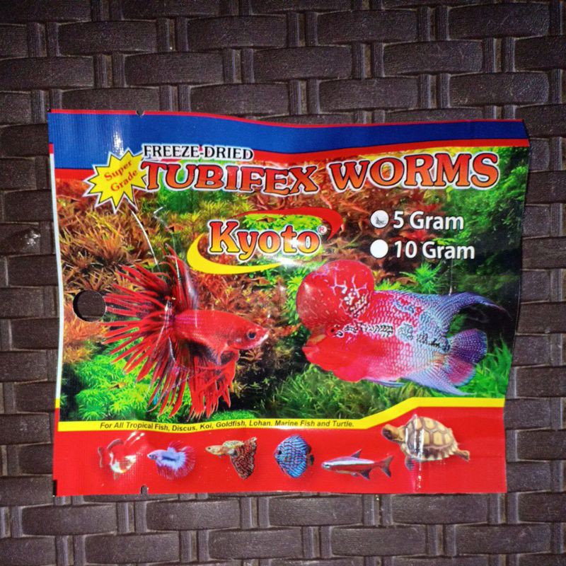 Jual Cacing Kering Sutra Tubifex Worms 5gr Pakan Ikan | Shopee Indonesia