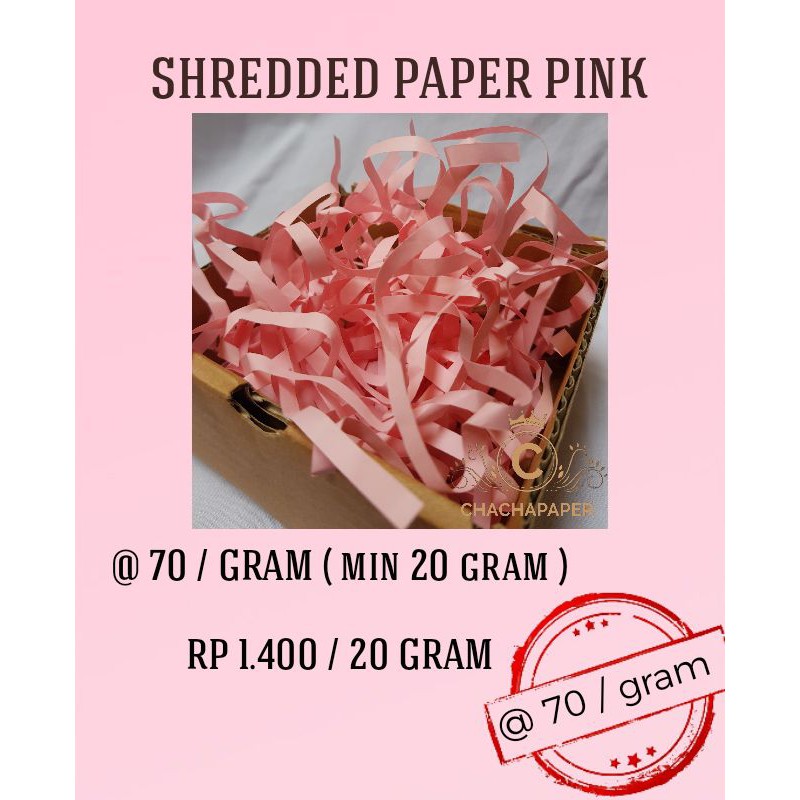 Jual [ 20 GRAMS ] SHREDDED PAPER/ KERTAS CACAH/ GIFT BOX FILLER/ ISIAN ...