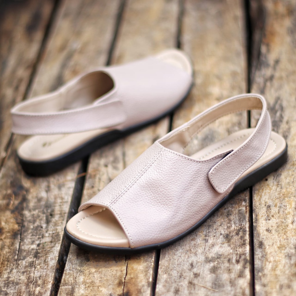 Jual Sandal wanita kulit asli garut Sendal Model DIANA Sendal Slop tali ...