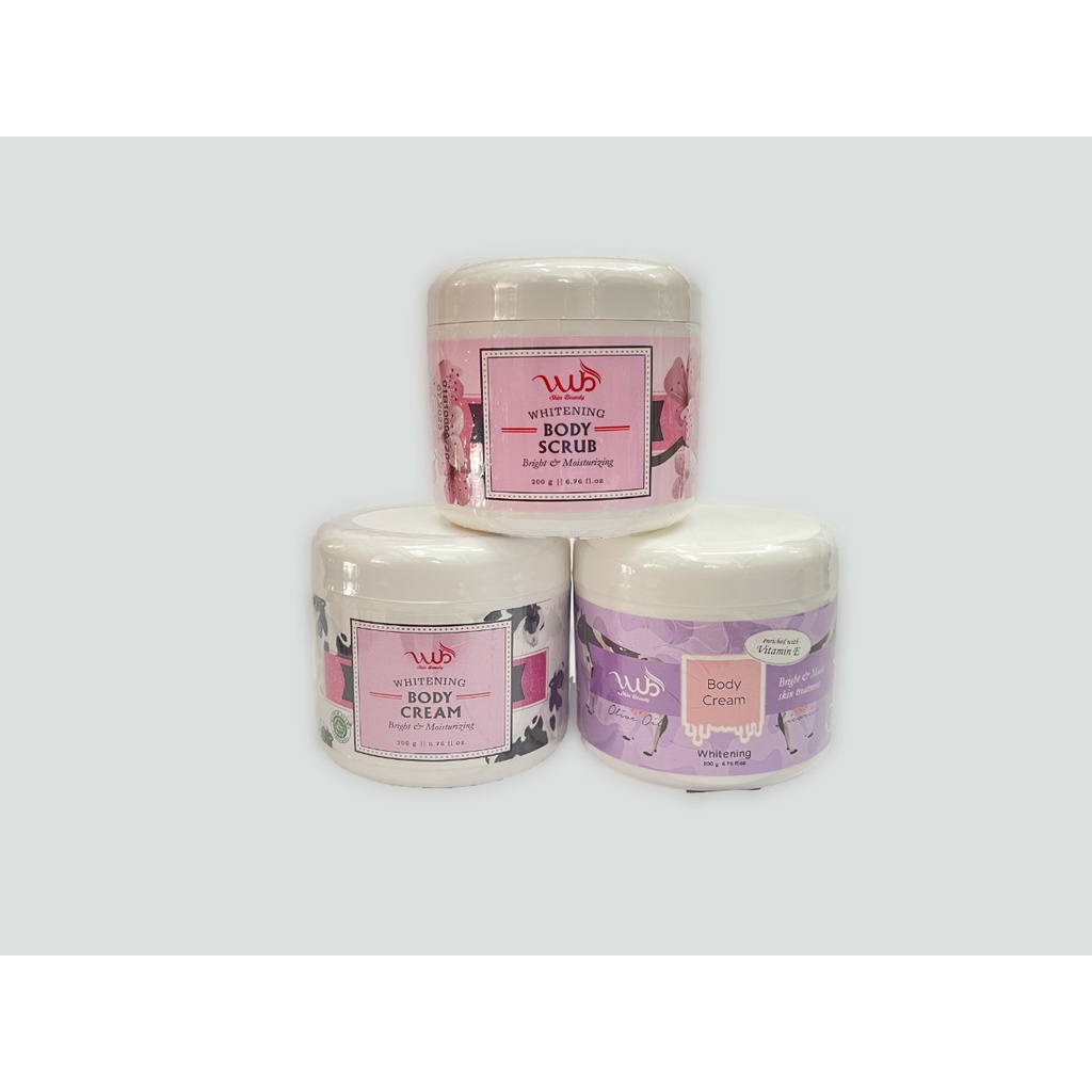 Jual WUB 200gram Body Cream & Body Scrub BPOM / Bleaching Whitening ...