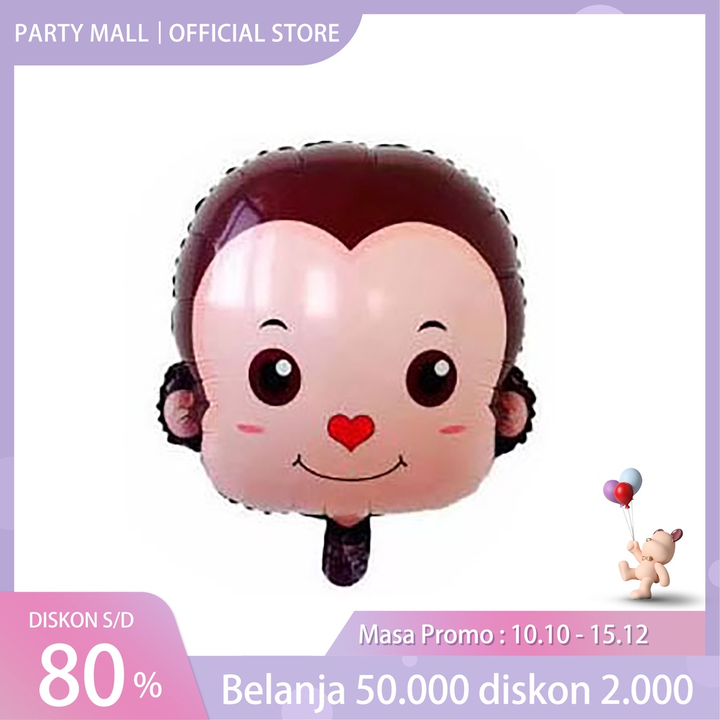 Jual Balon Foil Bulat Animal / Q Versi Balon Foil Bulat Animal 18 Inch ...