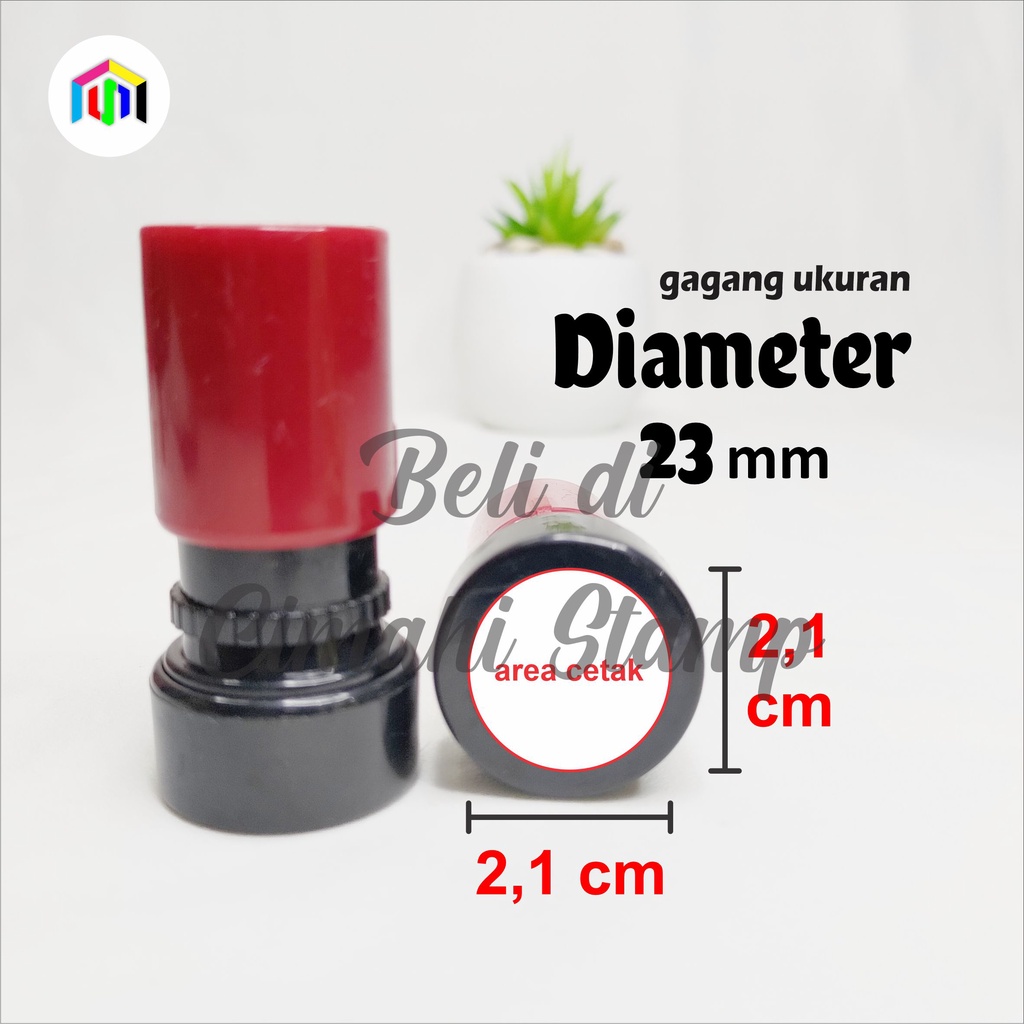 Jual Cetak Stempel Flash Bulat Custom - GRATIS TINTA ISI ULANG | Shopee ...