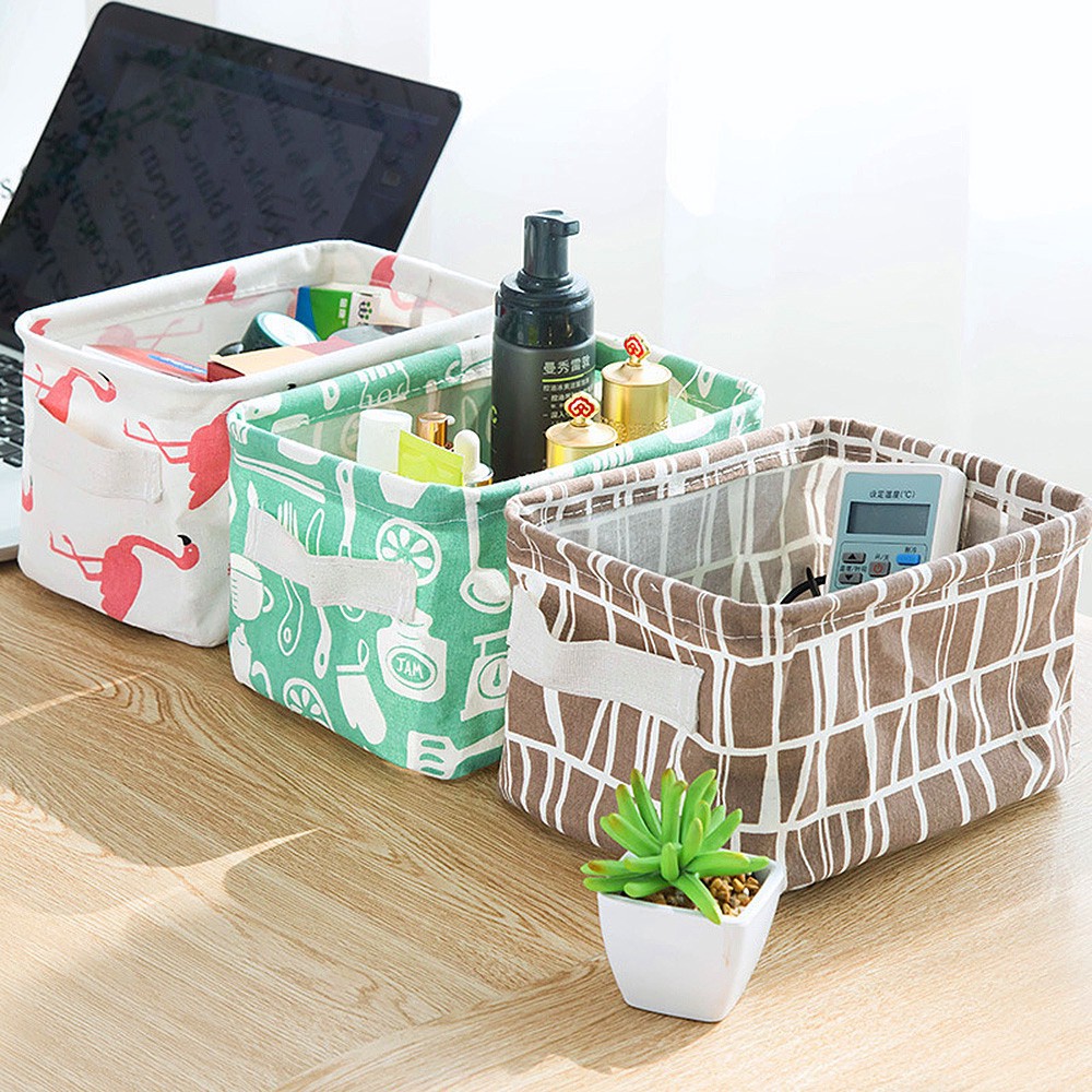 Jual Storage Box Katun Linen Organizer Tempat Penyimpanan Multifungsi ...