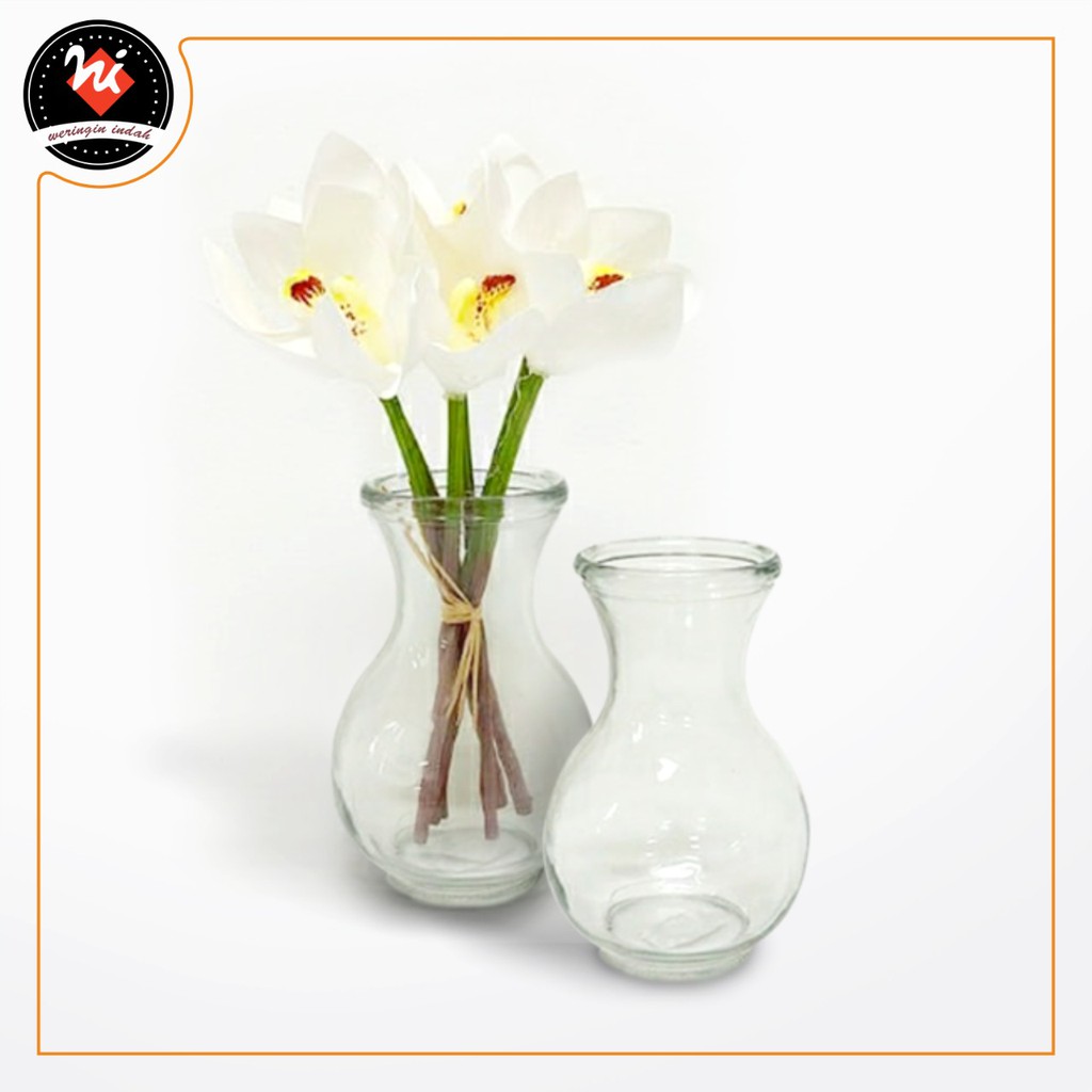 Jual VAS BUNGA HIAS BAHAN KACA AESHTETIC BENING MURAH DMJ-17 500ML ...