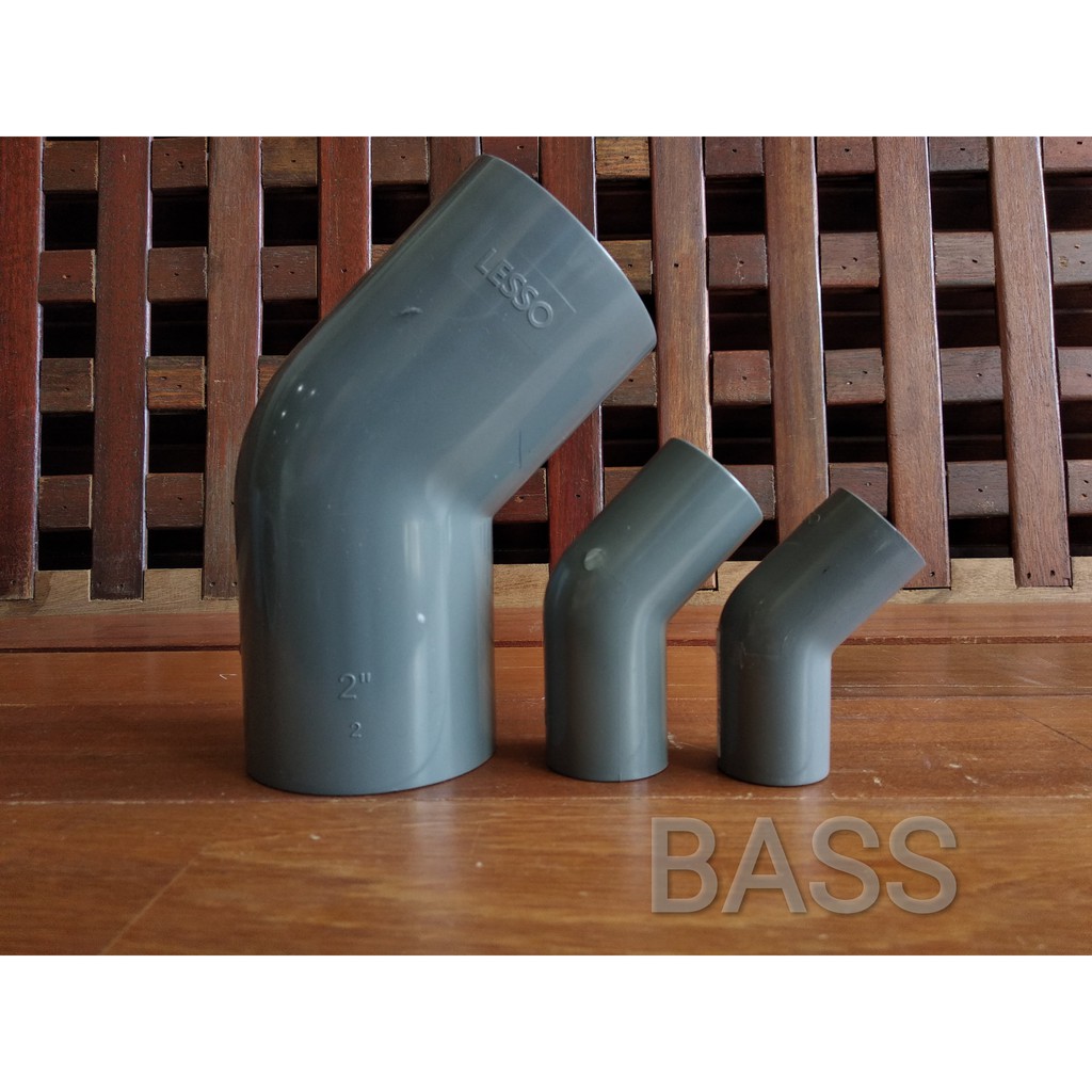 Jual Elbow PVC Lesso 1" Inch 45* Keni Fitting Knee Pvc Sambungan Pipa ...
