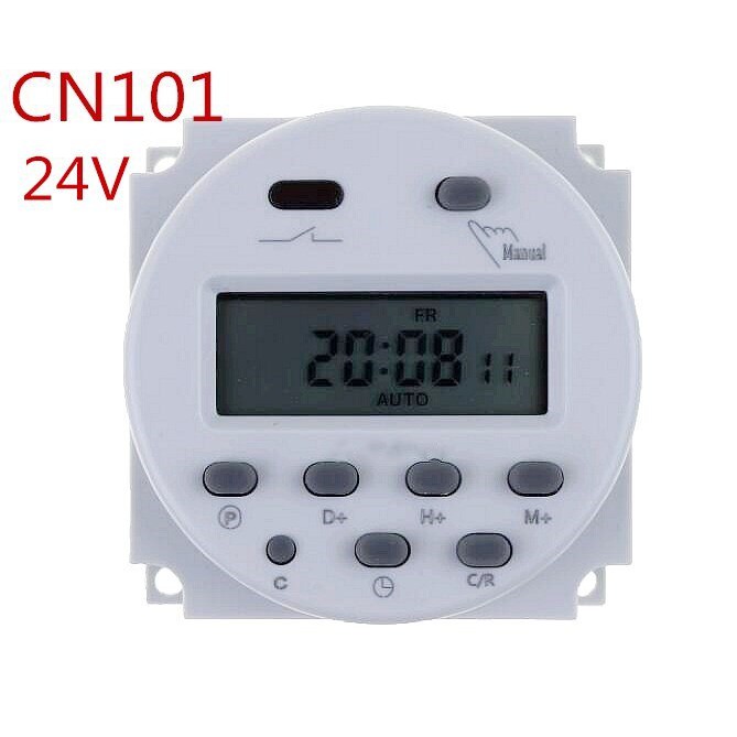 Jual CN101A 24V DC Digital LCD Power Timer Programmable Time Switch Relay Built in Rechargeable ...