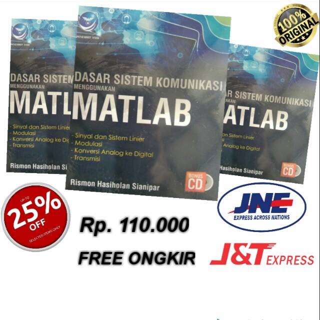 Jual Buku DASAR SISTEM KOMUNIKASI DENGAN MENGGUNAKAN MATLAB | Shopee Indonesia