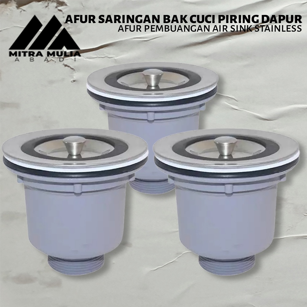 Jual Pembuangan Air Sink Stainless/ Afur Saringan Bak Cuci Piring Dapur ...