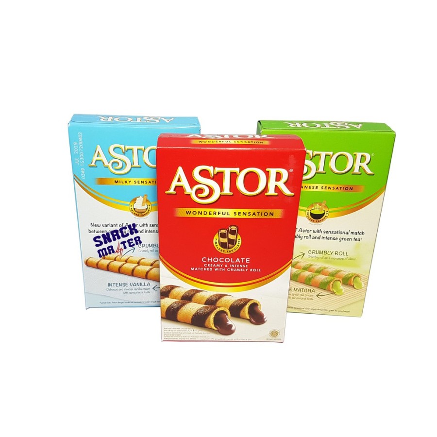 Jual ASTOR Mini Pack 40g - Chocolate / Milk / Green Tea | Shopee Indonesia