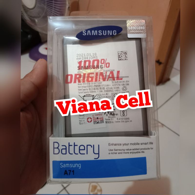 Jual BATERAI BATREI SAMSUNG A71 A715 A715F ORI 100 PERSEN BATU BATREI BATRAI BATTERY EB-BA715ABY ...