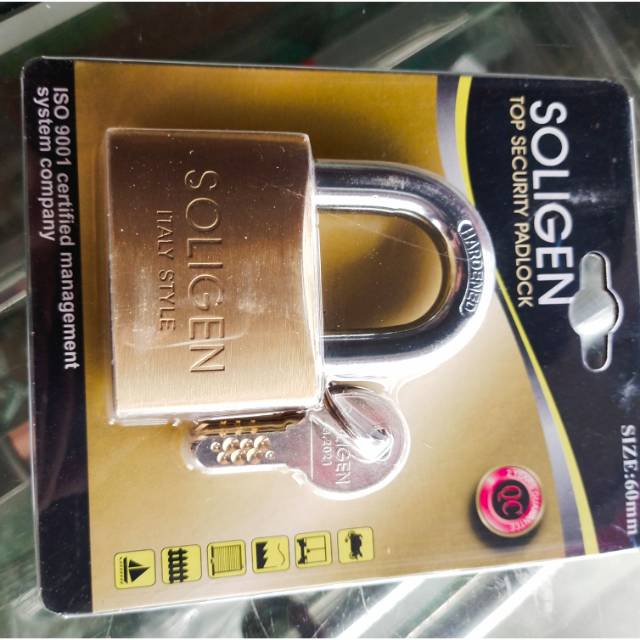 Jual Gembok kuningan soligen 60mm | Shopee Indonesia