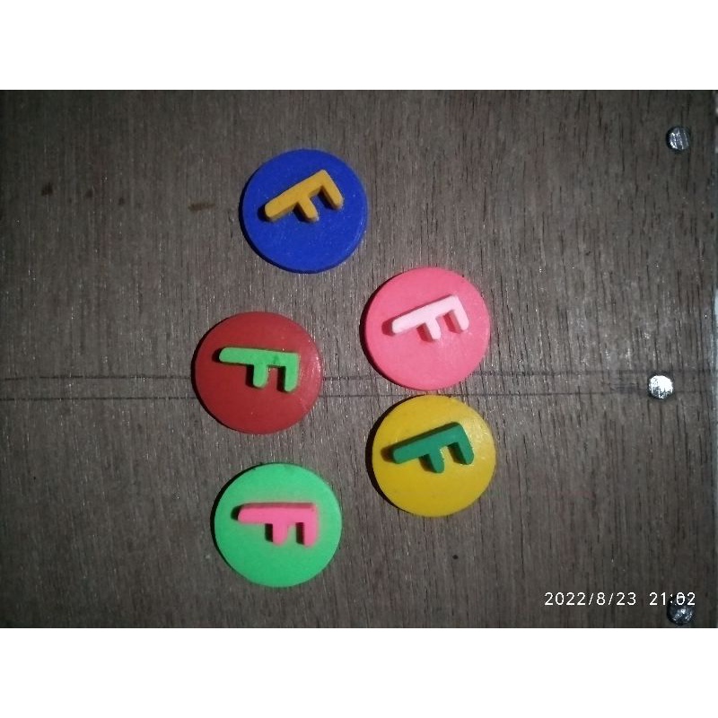 Jual Huruf Abjad F bahan Karet 10pcs (warnaRandom) | Shopee Indonesia