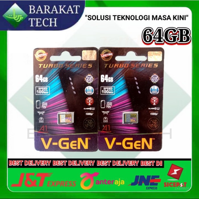 Jual Vgen Ori memori card 64GB Class10 / Memori Card Ori Vgen 64GB ...