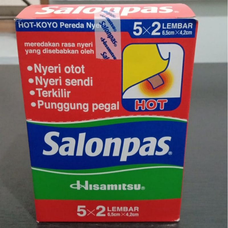 Jual Koyok Salonpas Hot 5X2 (1 Box = 10 pack) | Shopee Indonesia