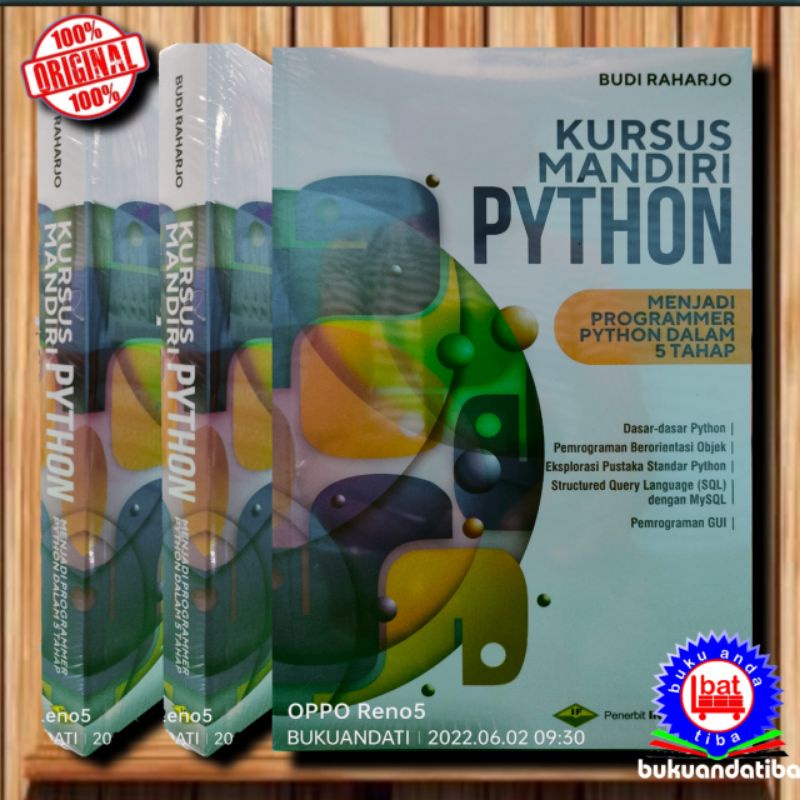 Jual Buku Kursus Mandiri Python Menjadi Programmer Python Dalam 5 Tahap ...