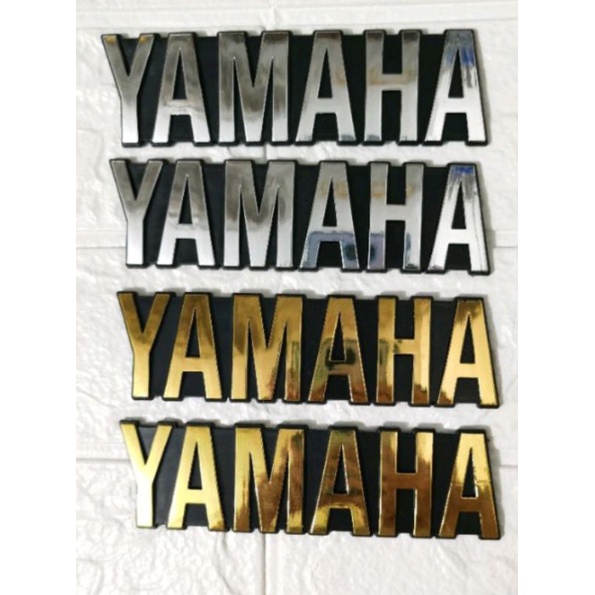 Jual emblem tangki Yamaha rk king gold/silver | Shopee Indonesia