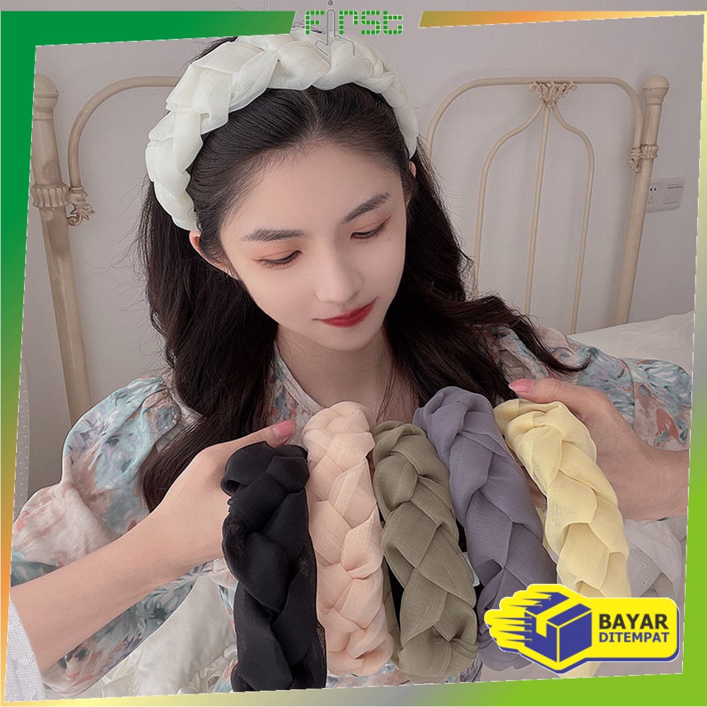 Jual FH-C530 Bando Kepang Wanita Scrunchie / Bandana Nagita Organza ...