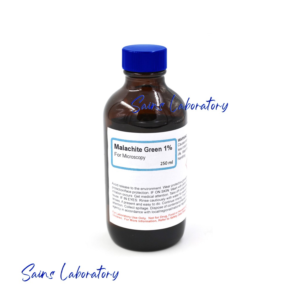 Jual Malachite Green Oxalat 1% 250 ml C52H54N4O12 Solutions Miscroscopy ...