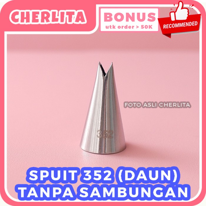 Jual Spuit 352 Daun Leaf Tanpa Sambungan Stainless Steel Mirip Wilton ...