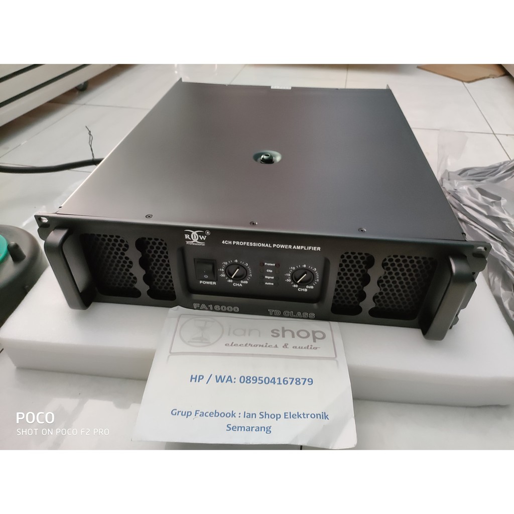 Jual Power Amplifier RDW FA16000 Power RDW FA 16000 Class TD Original ...