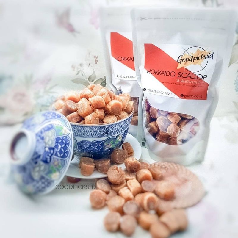 Jual HOKKAIDO SCALLOP/JAPAN SCALLOP/DRIED SCALLOP-PREMIUM SCALLOP 600gr ...