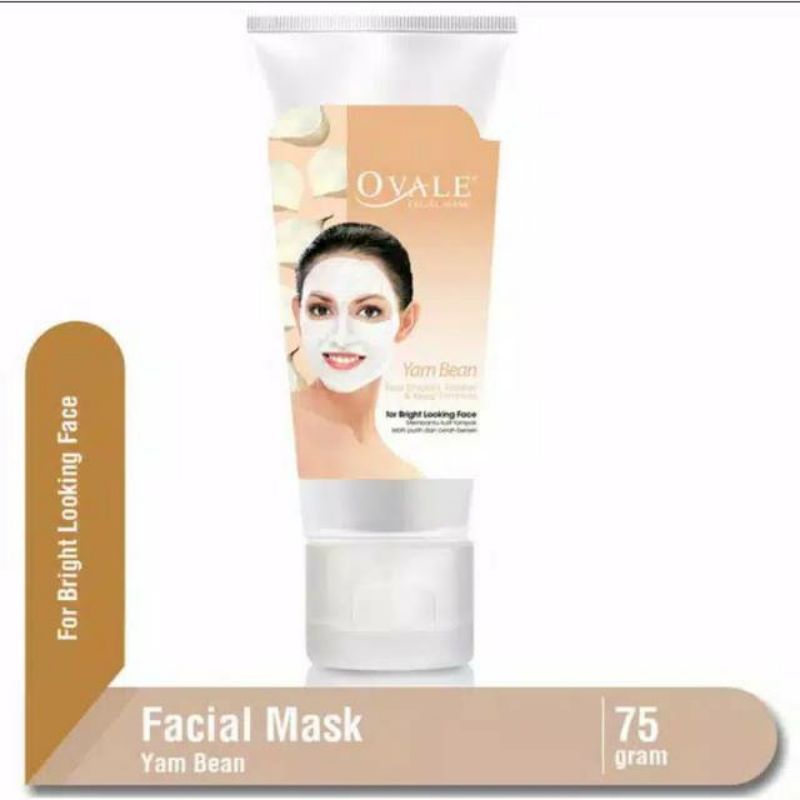 Jual Ovale facial mask tube 75ml | masker oval bengkoang/lemon tube ...