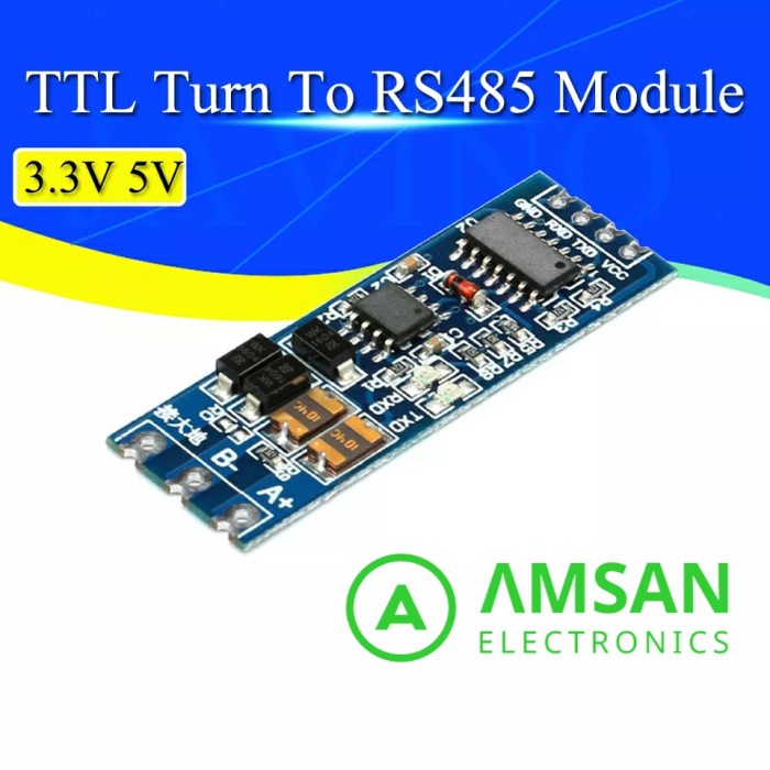 Jual TTL to RS485 Arduino DC 3.3V 5V RS 485 to serial port UART ...