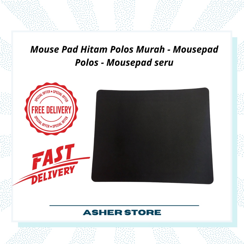 Jual Mouse Pad Hitam Polos Murah - Mousepad Polos | Shopee Indonesia