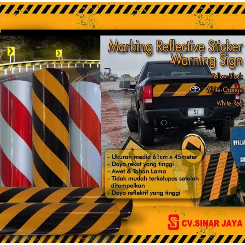 Jual MARKING REFLECTIVE STICKER BEST (PER ROLL) | Shopee Indonesia