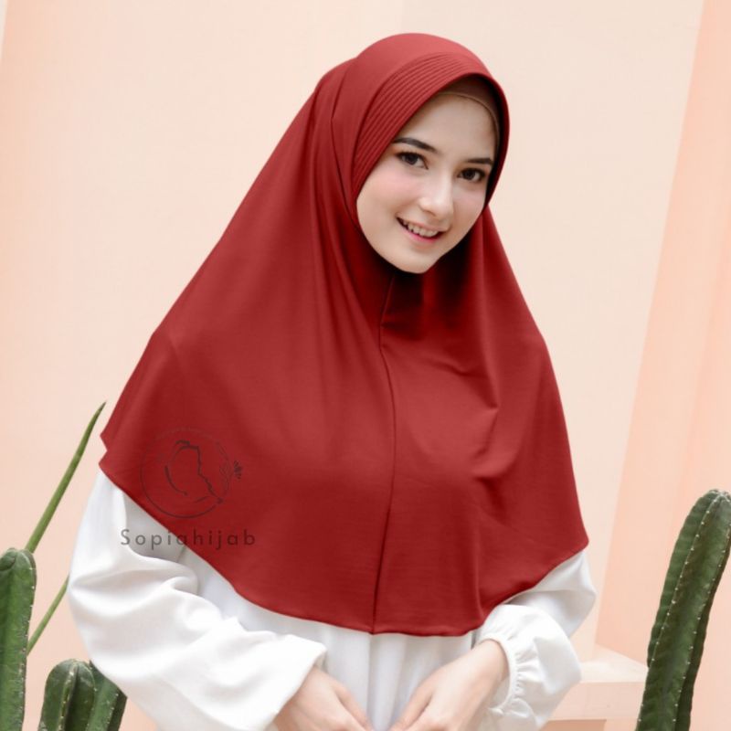Jual Kerudung Hamidah Hijab Instan Jersey Terbaru Kekinian Jilbab Instant Pet Antem Semi Jumbo ...